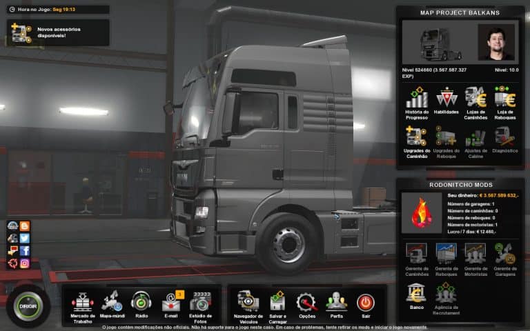 PROFILE MAP PROJECT BALKANS BY VOLAN123 3.1 1.34 MOD - ETS2 Mod Download