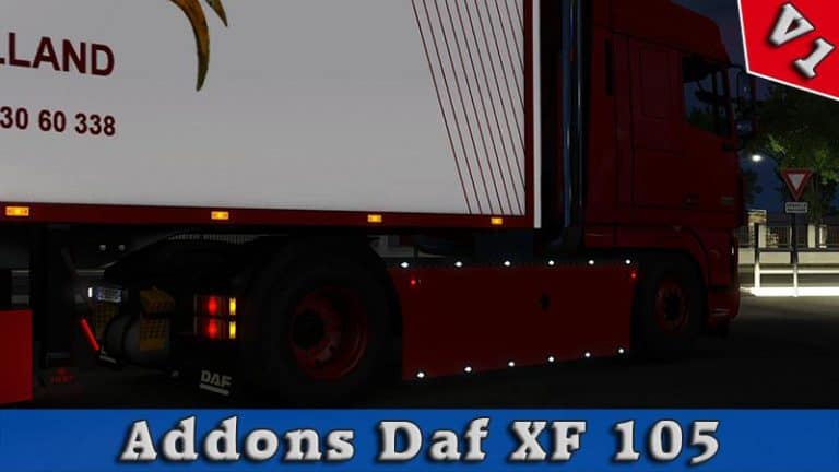 ADDONS DAF XF 105 V1.0 TUNING MOD - ETS2 Mod Download