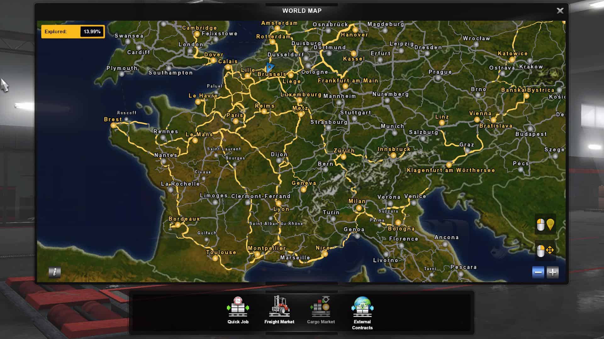 BETTER MAPS HD (VANILLA) 1.34.X ETS2 - ETS2 Mod Download