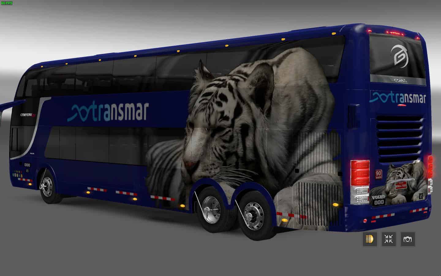 COMIL CAMPIONE DD 6X2 – VOLVO V5.0 BUS MOD - ETS2 Mod Download