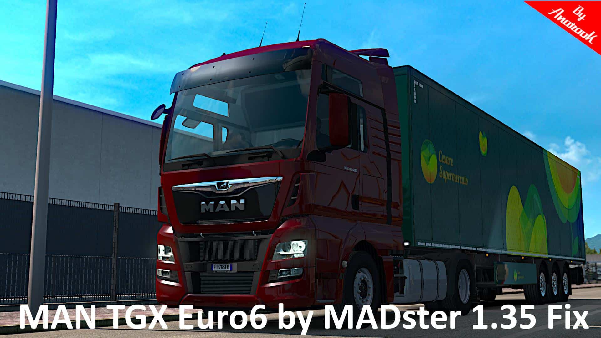 FIX ETS2 1.35.X OF MAN TGX EURO6 MADSTER ETS2 - ETS2 Mod Download