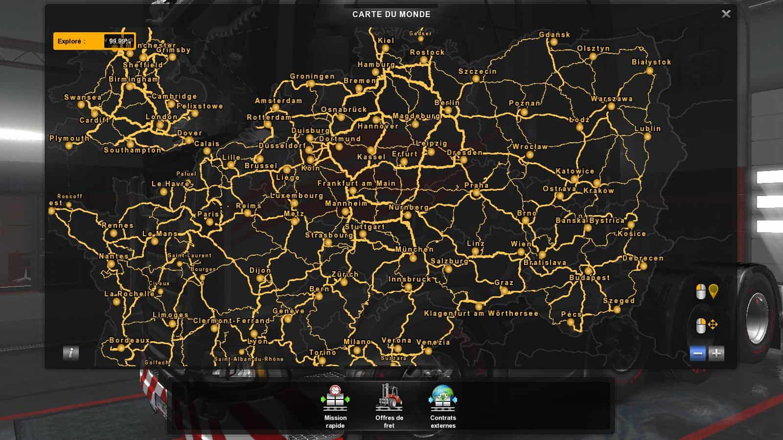 ETS2 – 1.35 NO DLC FINISHED SAVE GAME PROFILE MOD - ETS2 Mod Download