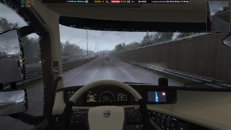 HEAVY RAIN V2.2 FOR ETS2 1.34/1.35 MOD - ETS2 Mod Download