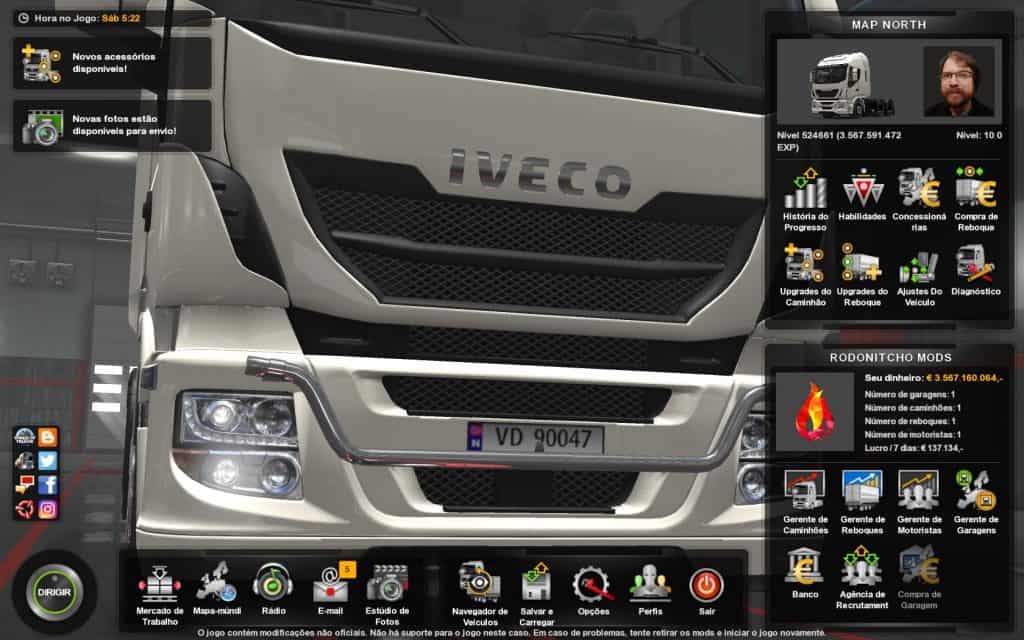 PROFILE MAP NORTH BY ZAREGON V1.7 MOD - ETS2 Mod Download