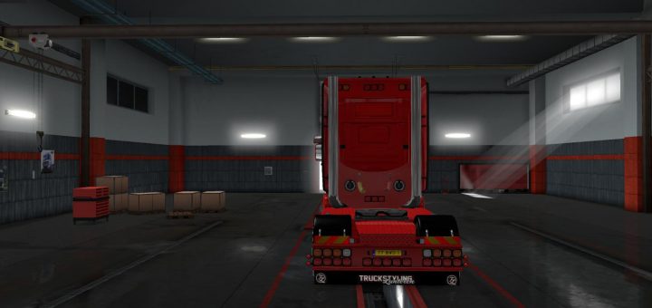 SCANIA HOLLAND STYLE 3-SPOKE STEERING WHEEL V2.0 TUNING MOD - ETS2 Mod