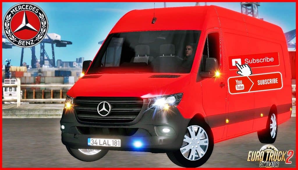 MERCEDES BENZ SPRINTER 2019 ETS2 MOD 1.35 CAR - ETS2 Mod Download