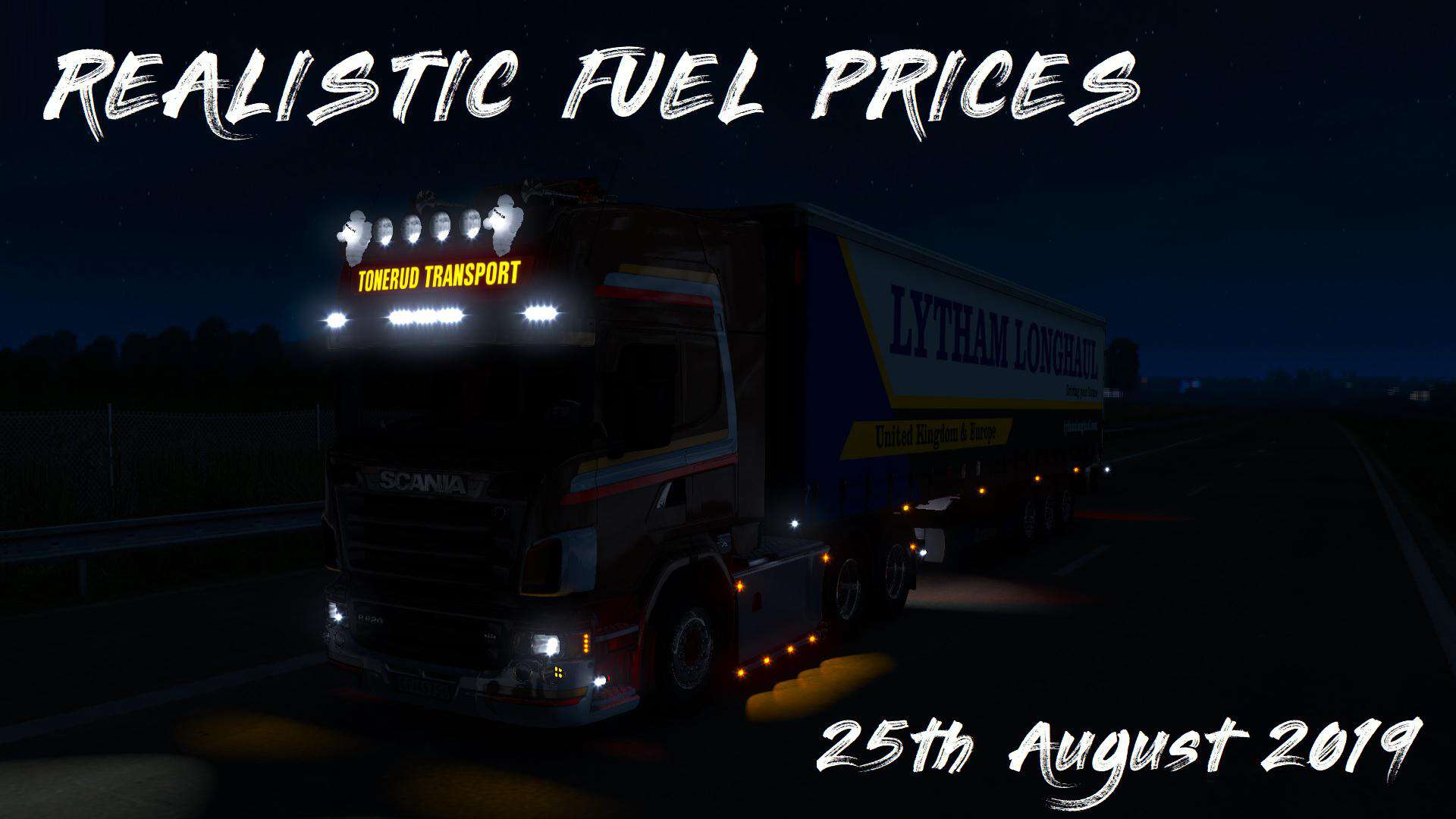 REALISTIC FUEL PRICES – 25TH AUGUST 2019 1.35.X MOD - ETS2 Mod Download
