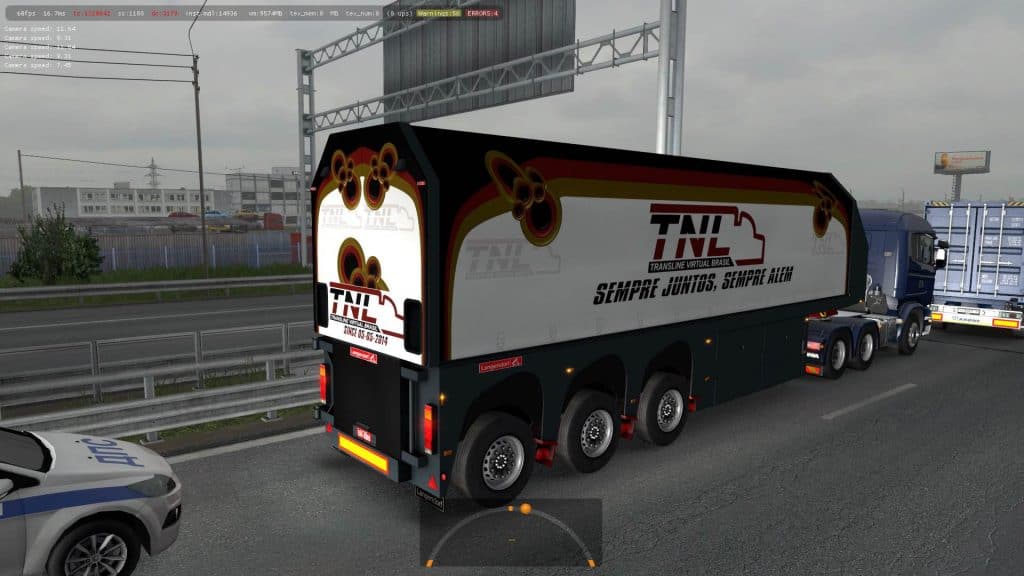 TNL TRAILERS IN TRAFFIC + TRUCK SKINS 1.35.X MOD - ETS2 Mod Download