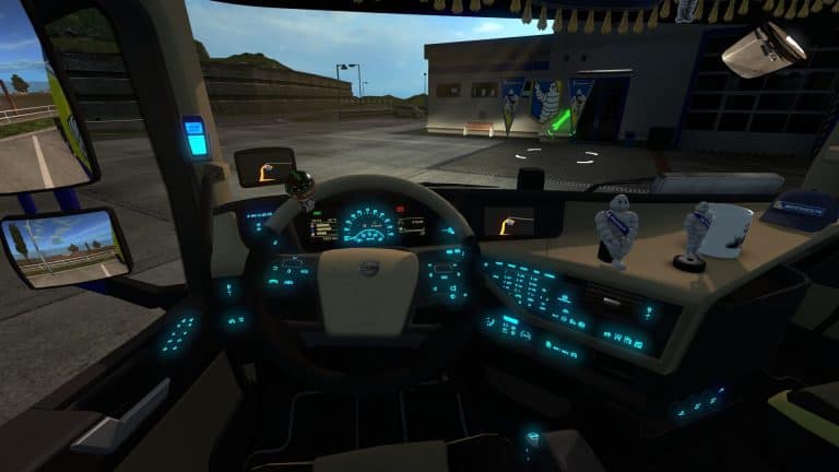 BLUE INTERIOR LIGHT V1.0 MOD - ETS2 Mod Download