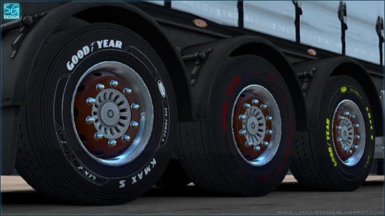 GOODYEAR DLC TRAILER TIRES V1.0 TUNING MOD - ETS2 Mod Download