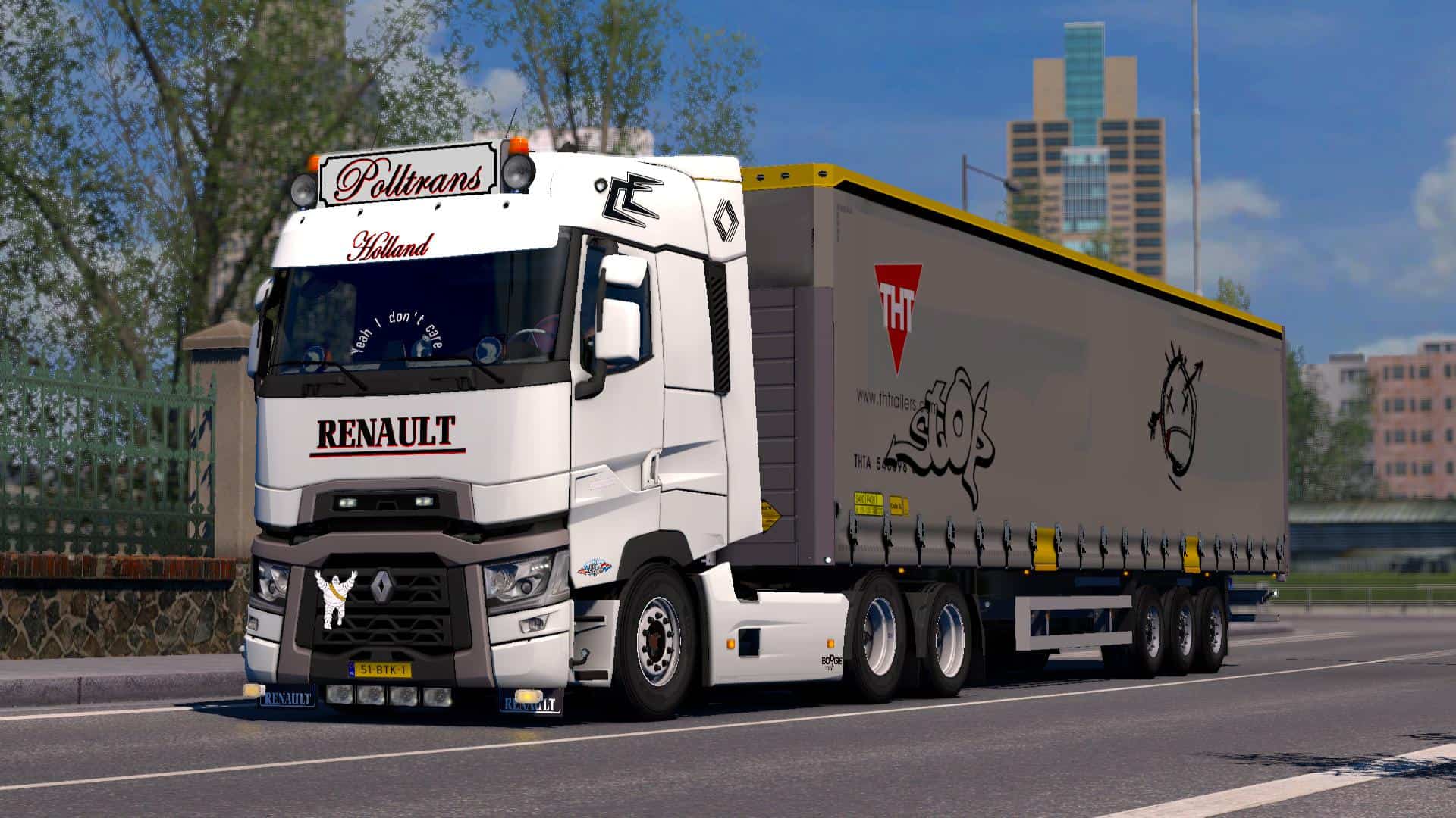 LIGHT IMPROVEMENTS & LOWERED CHASSIS RENAULT T 1.35 TUNING MOD - ETS2 Mod Download