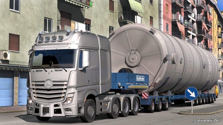 MERCEDES ACTROS OPEN PIPE NEXT STAGE 1.35.X ETS2 - ETS2 Mod Download