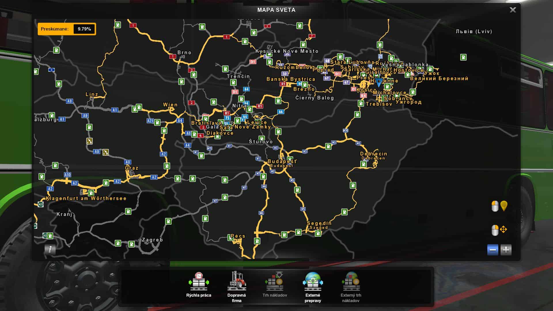 NEW SLOVAKIA MAP BY KIMISLIMI V20 – DEMO 1.35.X MAP - ETS2 Mod Download