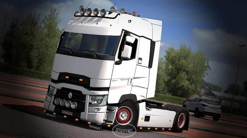 RENAULT T LIGHT IMPROVEMENTS / LOWERED CHASSIS V1.1 TUNING MOD - ETS2 Mod Download