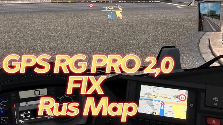 GPS RG PRO FIX RUS MAP V2.0 MOD - ETS2 Mod Download