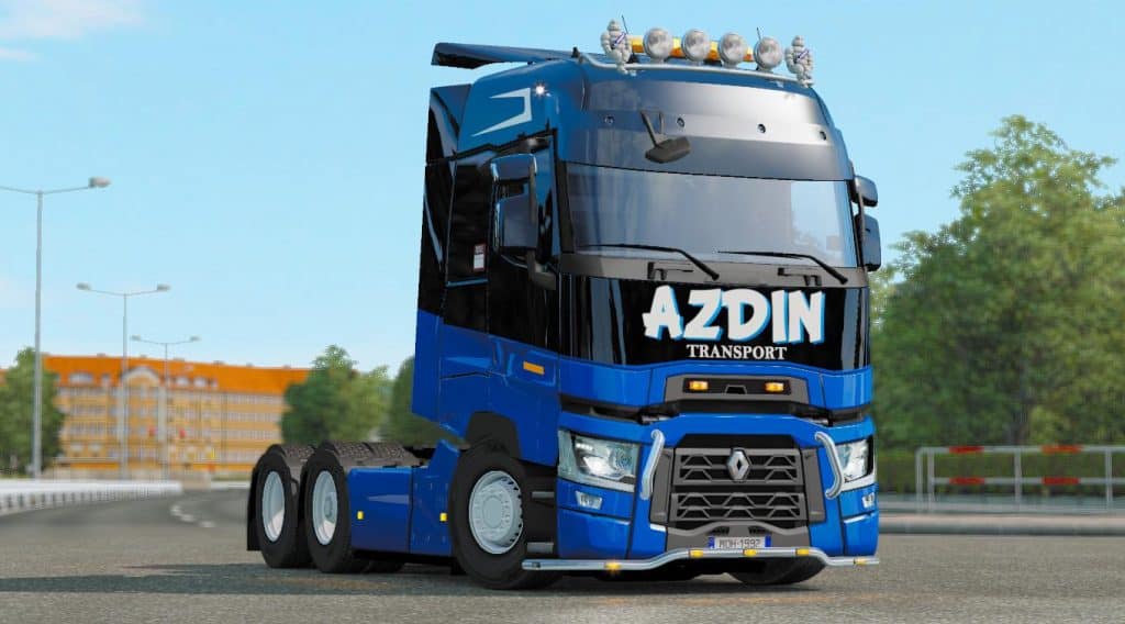 MOHSKINNER - SKINS - AZDIN TRANSPORT 1.36 TRUCK SKIN - ETS2 Mod Download