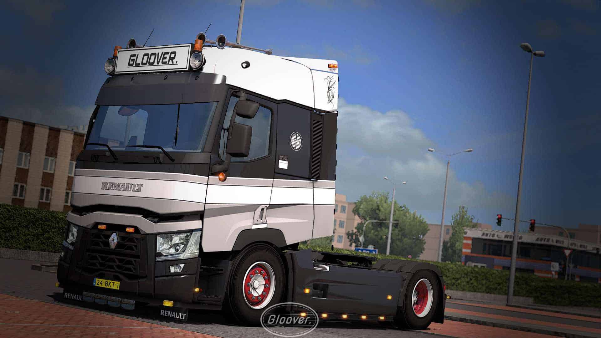 RENAULT T LIGHT IMPROVEMENTS / LOWERED CHASSIS V1.2 TUNING MOD - ETS2 Mod Download