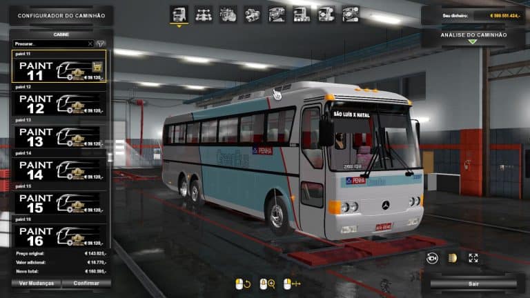 BUS MONOBLOCO 0400 MB 1.36 BUS - ETS2 Mod Download