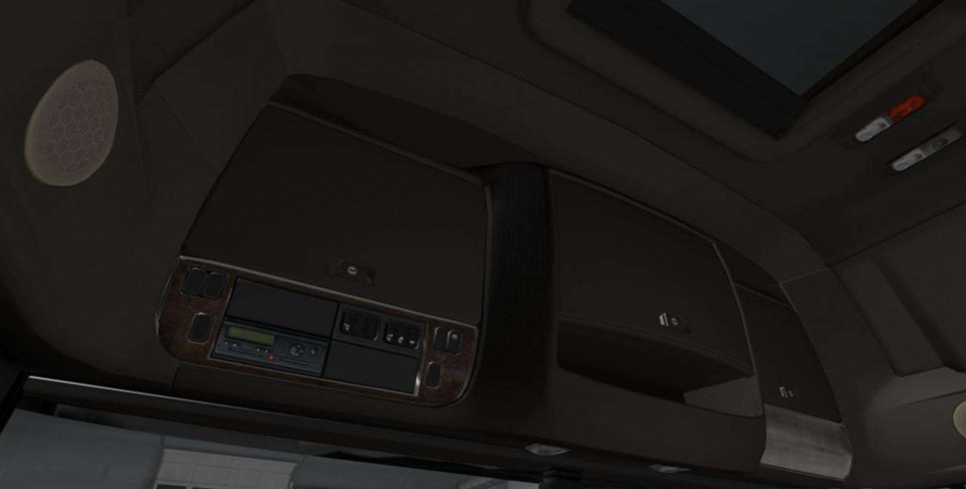 DAF E6 BROWN WOOD LUX INTERIOR 1.36.X MOD - ETS2 Mod Download