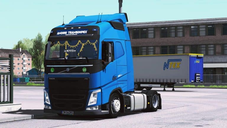 EUGENE VOLVO FH4 CURTAINS V1.0 TUNING MOD - ETS2 Mod Download