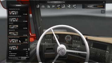 SCANIA VABIS WHITE STEERING WHEEL V1.0 MOD - ETS2 Mod Download