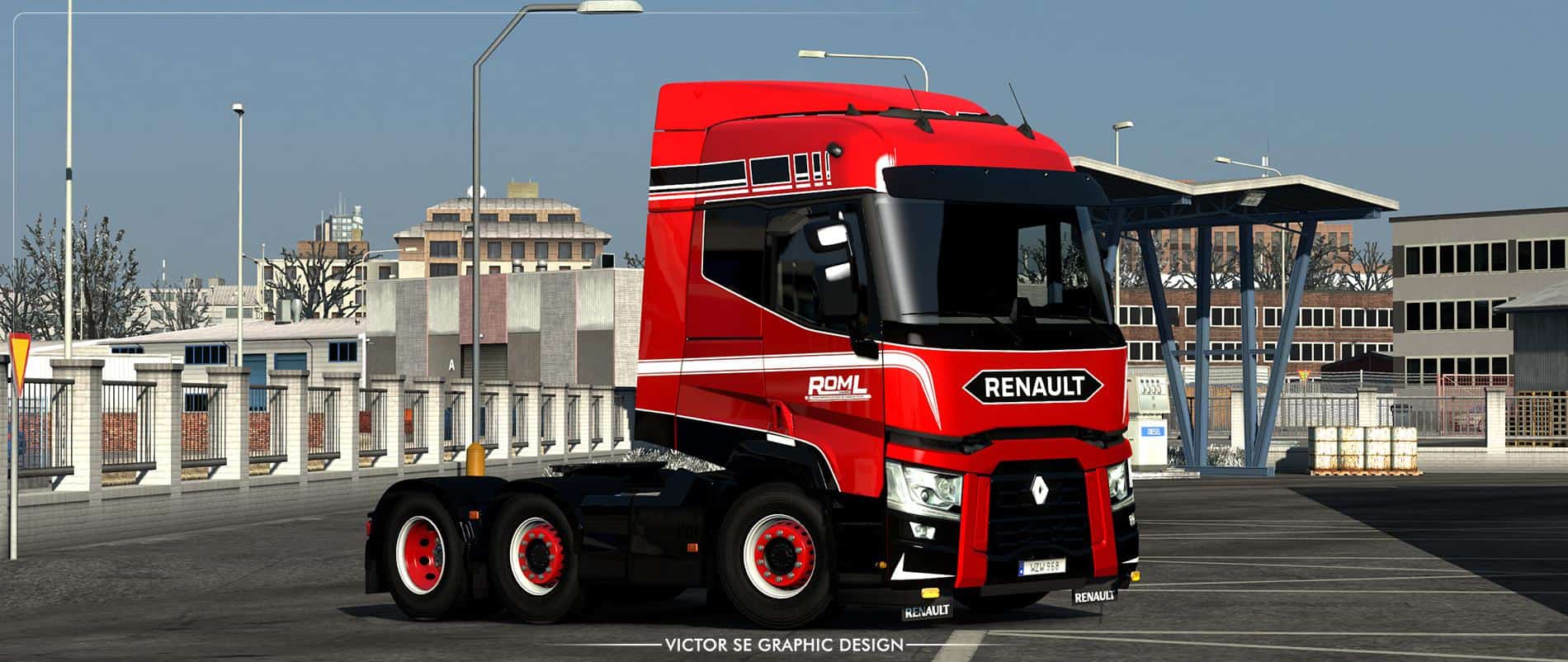 ROML CARGO LOGISTICS SPECIAL RENAULT T RANGE SKIN V1.0 TRUCK SKIN - ETS2 Mod Download