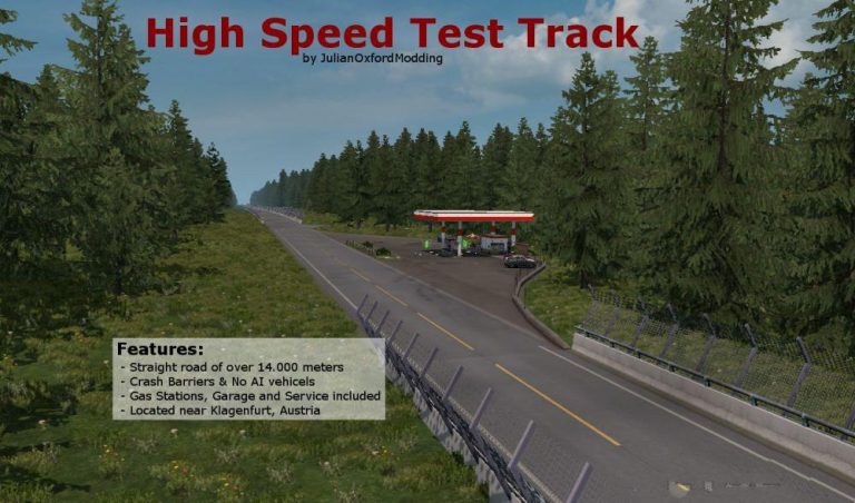 HIGH SPEED TEST TRACK 1.36 MAP - ETS2 Mod Download
