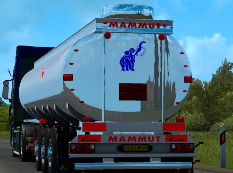 TANK MAMMUT TANKER STEEL V1.0 IN OWNERSHIP 1.36.X ETS2 - ETS2 Mod Download