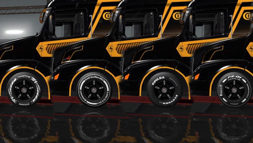 TIRE PACK FOR ALL TRUCKS AND TRAILERS V4.5 TUNING MOD - ETS2 Mod Download
