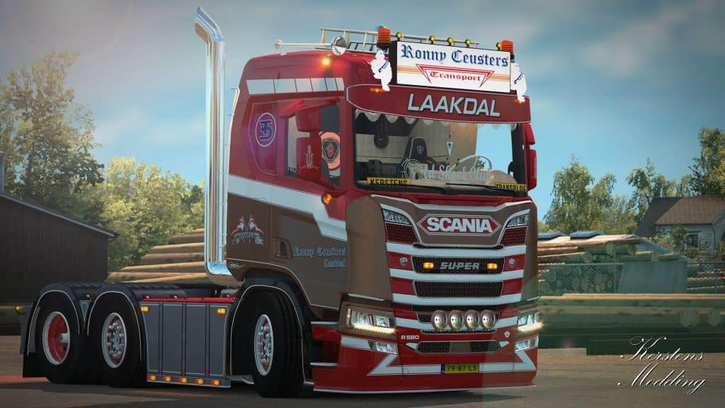 RONNY CEUSTERS TRANSPORT SKIN V1.0 TRUCK SKIN - ETS2 Mod Download