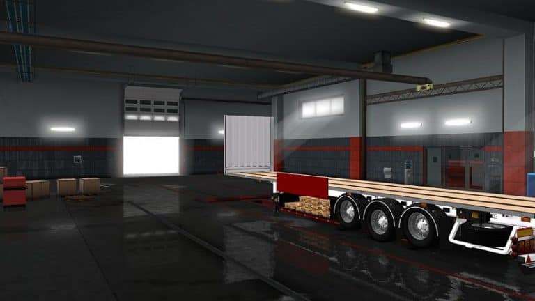 FLATBED TRAILER 1.36.X ETS2 - ETS2 Mod Download