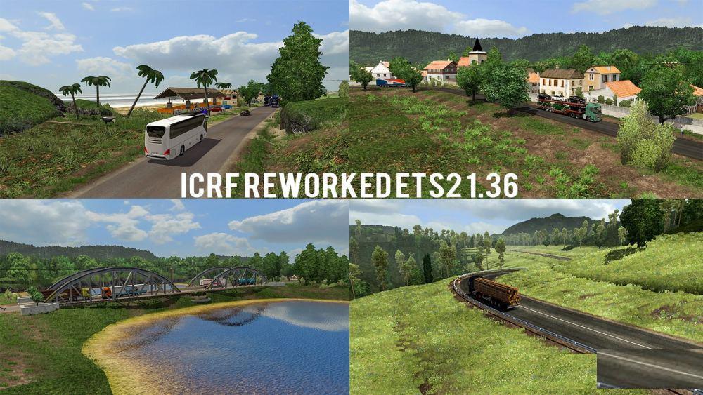 ICRF REWORKED MAP MOD DX11 – ETS2 1.36 MAP - ETS2 Mod Download