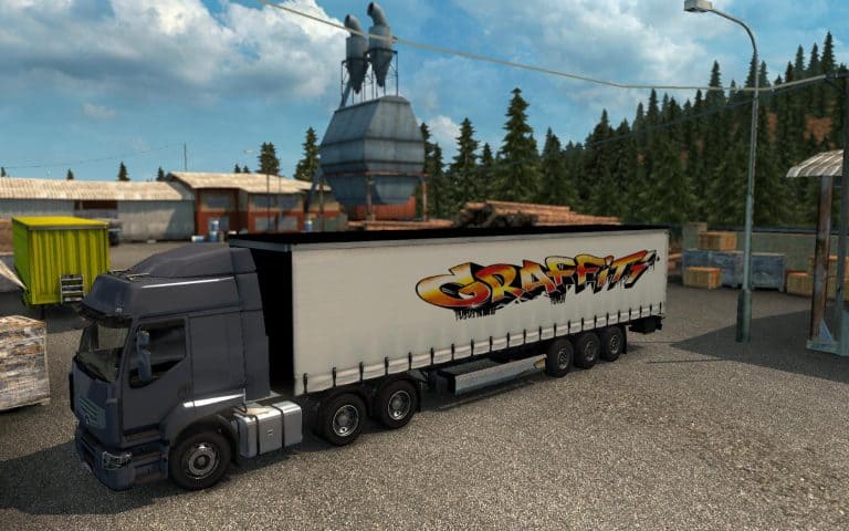 SKIN GRAFFITI V1.0 TRAILER SKIN - ETS2 Mod Download
