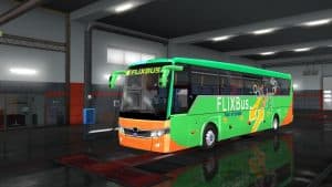 TEMSA SAFIR PLUS FLIX BUS V2.0 BUS MOD - ETS2 Mod Download