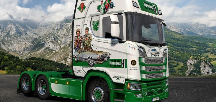 LEIV SAND SKIN PACK FOR RJL’S SCANIA RS 1.28 ETS2 - ETS2 Mod Download