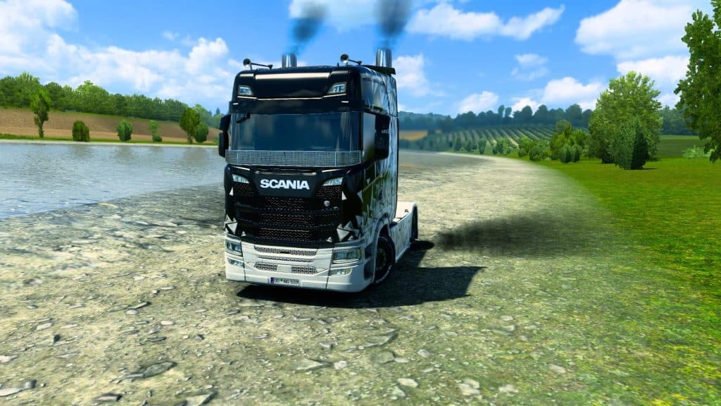 Exhaust pipe black smoke - ETS2 Mod Download