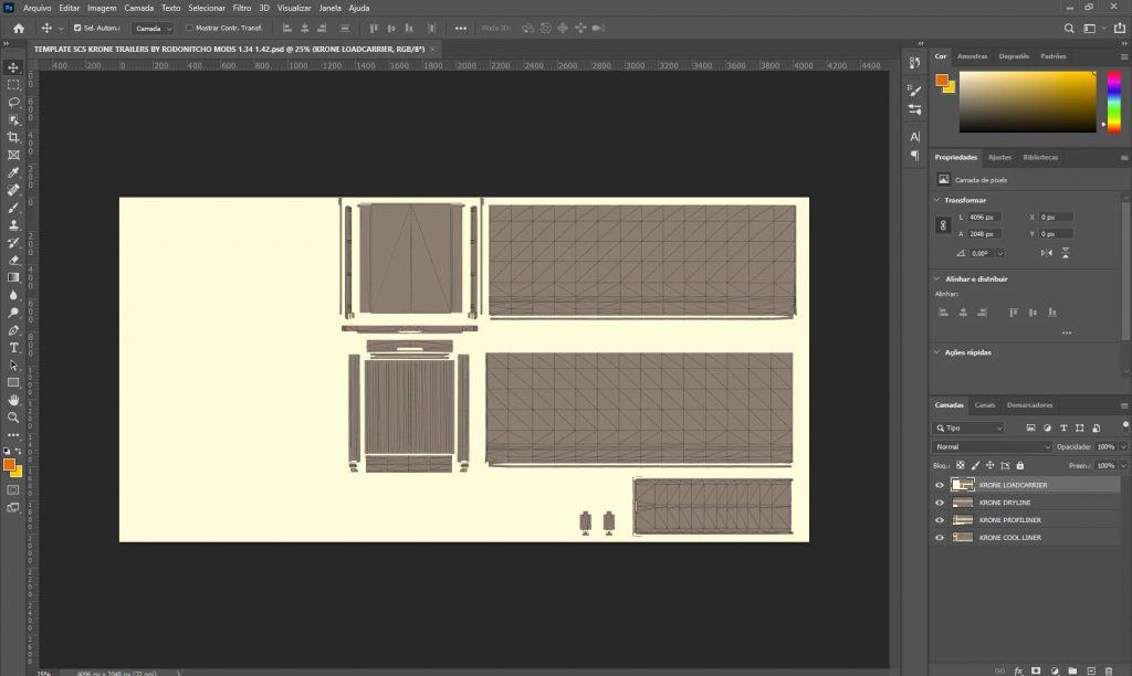 TEMPLATE SCS KRONE TRAILERS BY RODONITCHO MODS 1.42 - ETS2 Mod Download