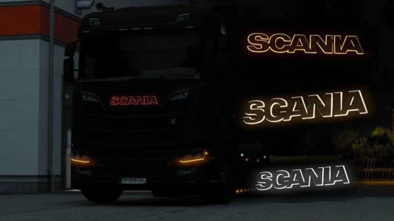 Front Logo Light Pack Scania - ETS2 Mod Download
