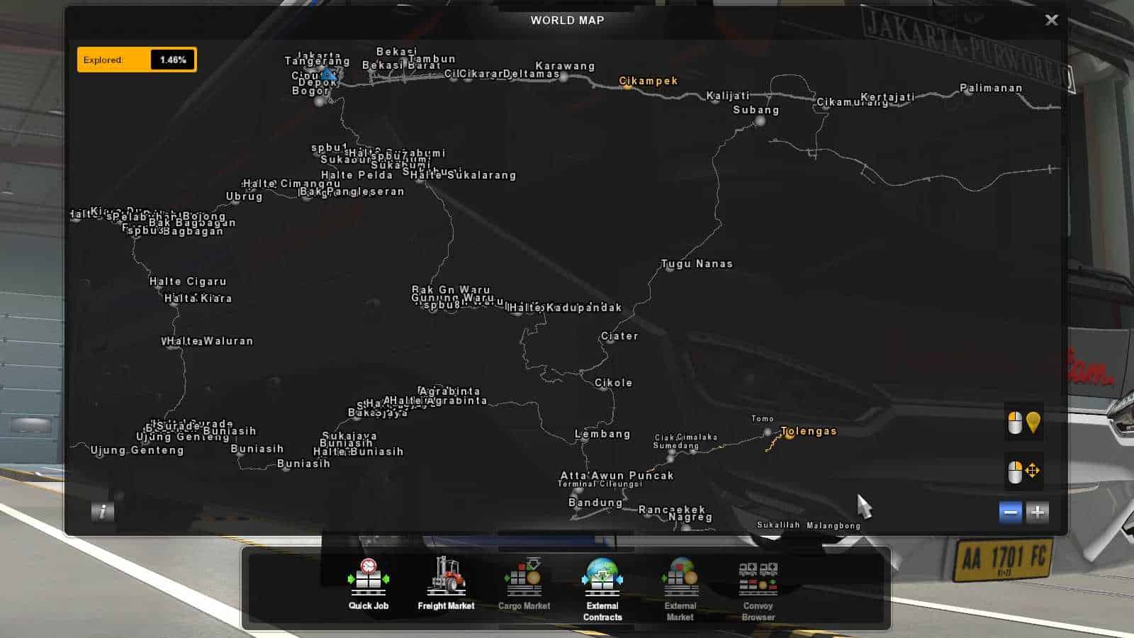 Map GABUNGAN – INDONESIAN Map Combo - ETS2 Mod Download