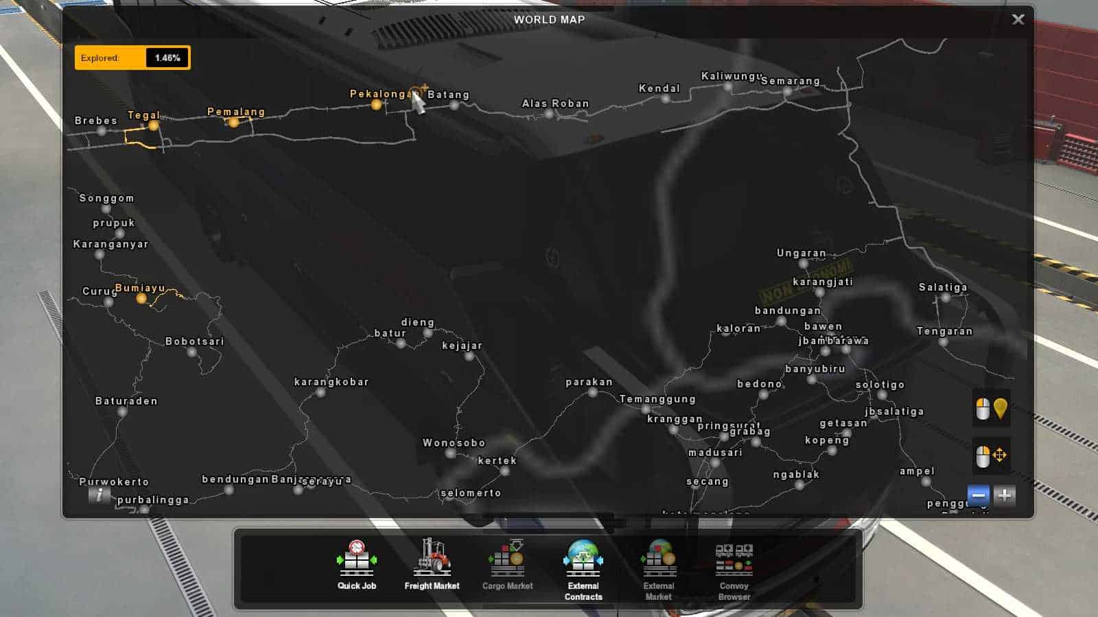 Map GABUNGAN – INDONESIAN Map Combo - ETS2 Mod Download