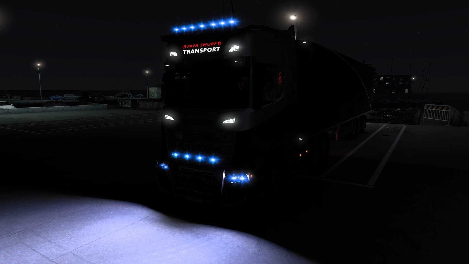Papa Smurf transport – addons, skin, accessories v1.0 - ETS2 Mod Download