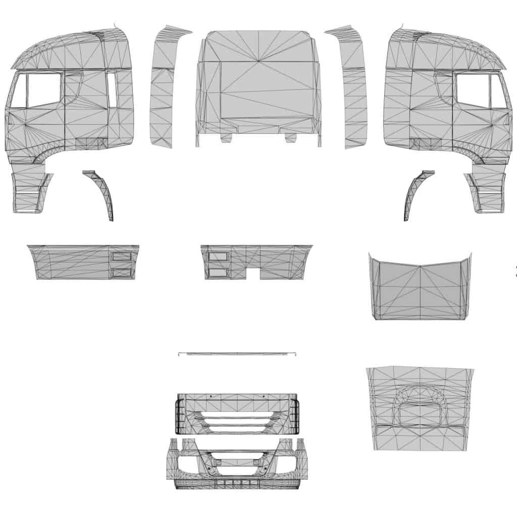 Template for truck and trailers by Schumi v1.0 - ETS2 Mod Download