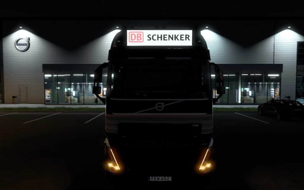 BIG LIGHTBOX VOLVO FH5 2020 DB SCHENKER 1.0 - ETS2 Mod Download