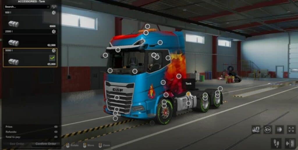 Extra Max Fuel Tank Capacity for all Trucks v1.1 1.48 0 - ETS2 Mod Download