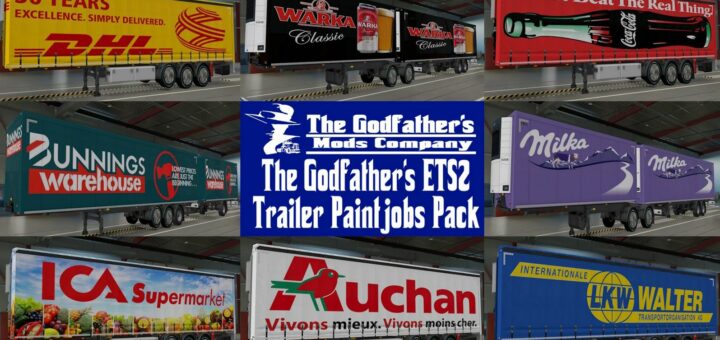ETS2 Trailer Skins Mods | Euro Truck Simulator 2 Trailer Skins Mods