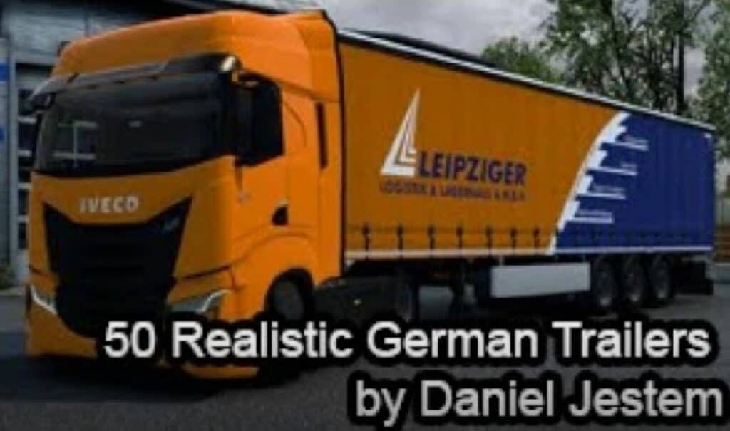 50 Realistic German Trailers by Daniel Jestem 1.49 - ETS2 Mod Download