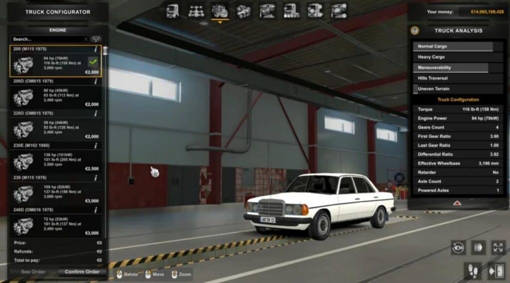 Mercedes Benz W123 addon – full model range 1.48 - ETS2 Mod Download