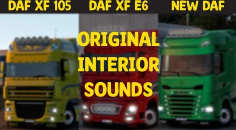 Paccar MX 13 for DAF (Original Interior Sounds) v3.1 1.48.5 - ETS2 Mod Download