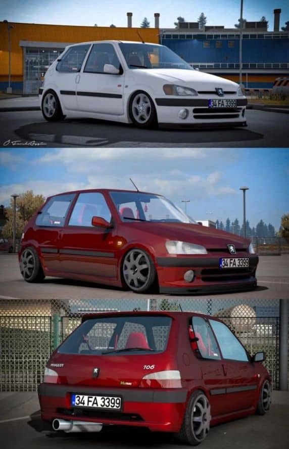 Peugeot 106 GTİ 1.48 - ETS2 Mod Download