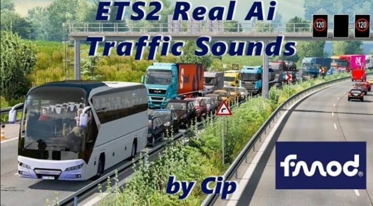 Real Ai Traffic Sounds ETS2 1.48b - ETS2 Mod Download